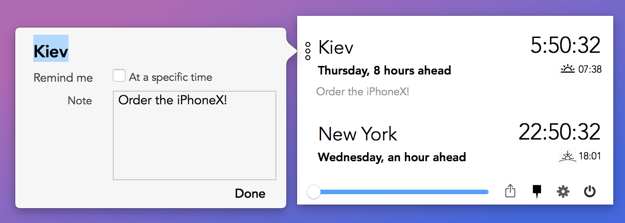 How to display timezones on macOS
